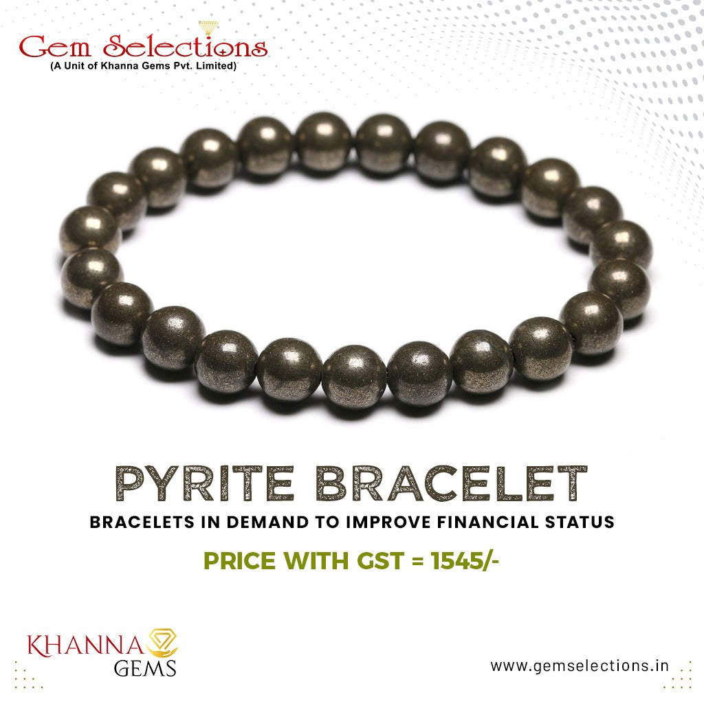 Natural Pyrite Bracelet (1500) | Khanna Gems