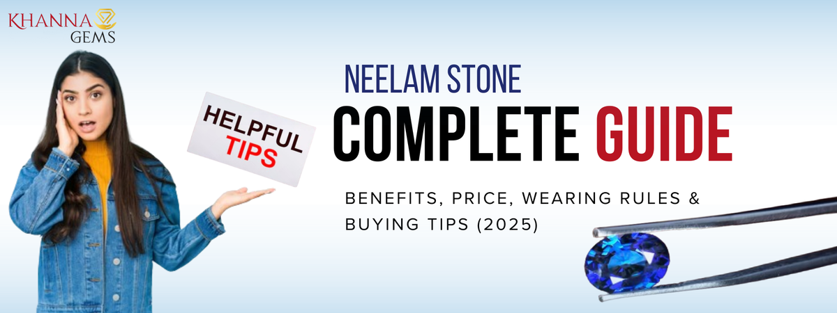 Buy Natural Neelam Stone Online | Price, Benefits & Wearing Guide ...